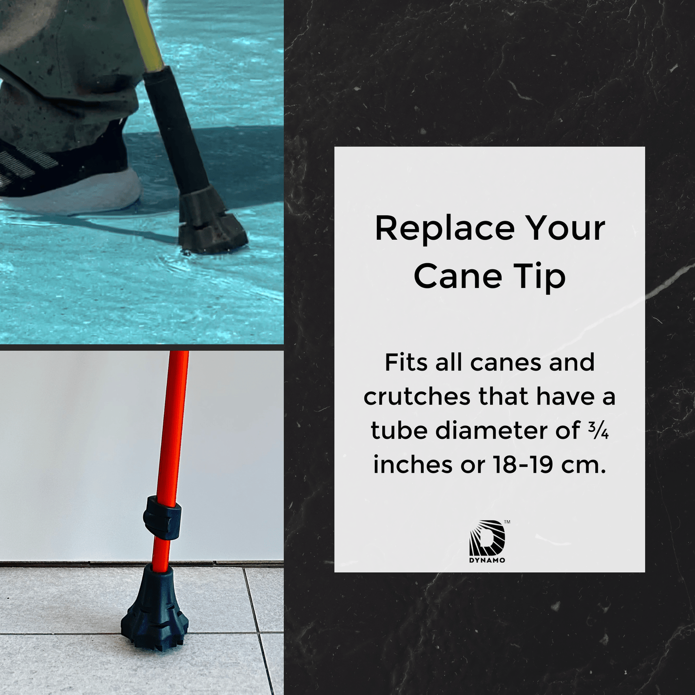 Dynamo Cyclone Tip - Cane Tip Replacement – DynamoMe