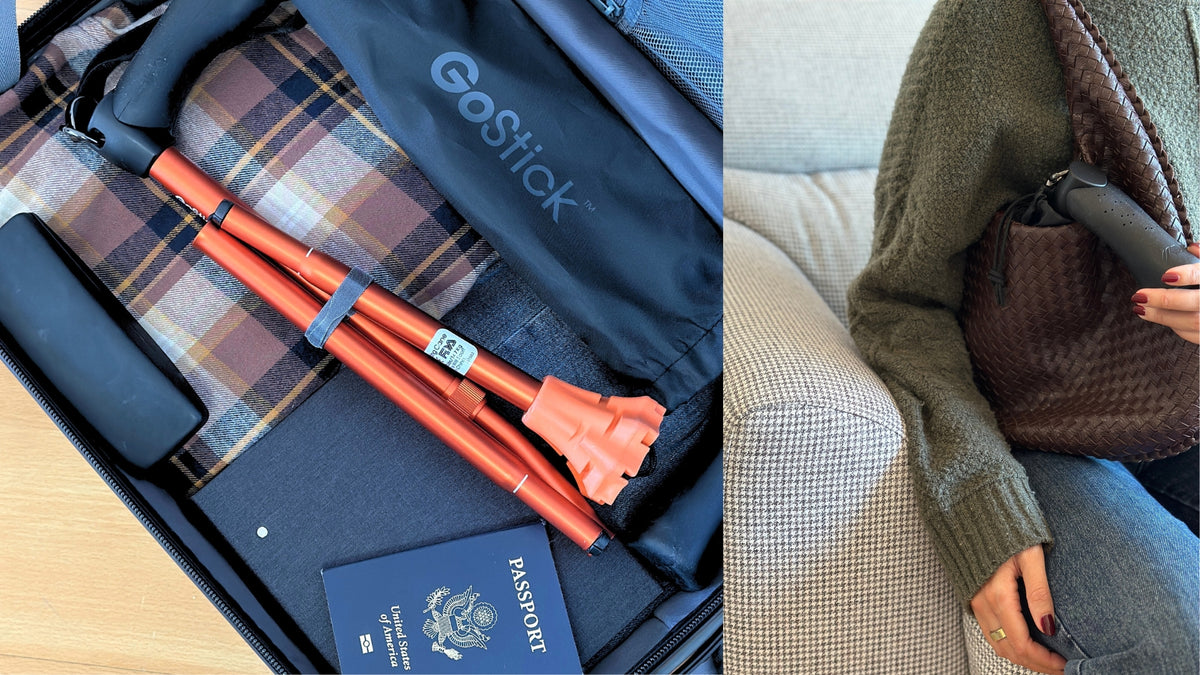 GoStick Foldable Cane: Lightweight, Travel-Ready with Enhanced ...